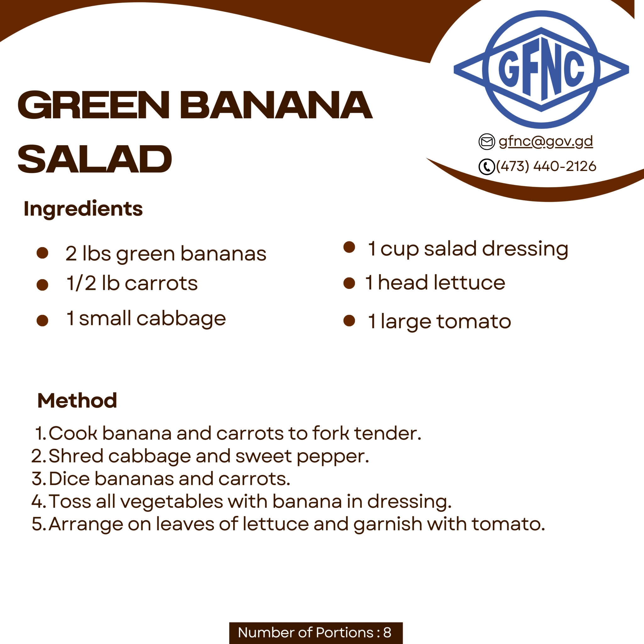 Recipe of the Week - Grenada Food and Nutrition Council