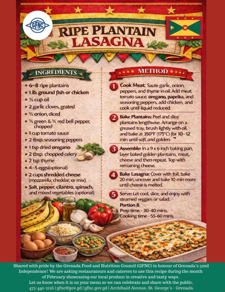 Recipe of the Week - Grenada Food and Nutrition Council