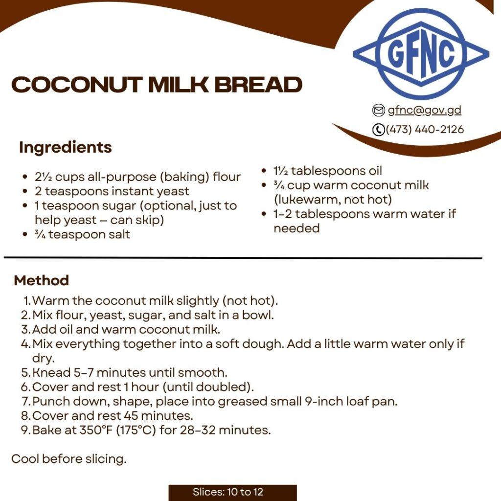 Recipe of the Week - Grenada Food and Nutrition Council