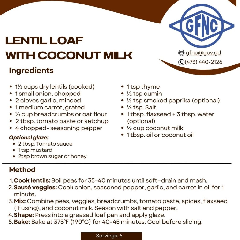 Recipe of the Week - Grenada Food and Nutrition Council