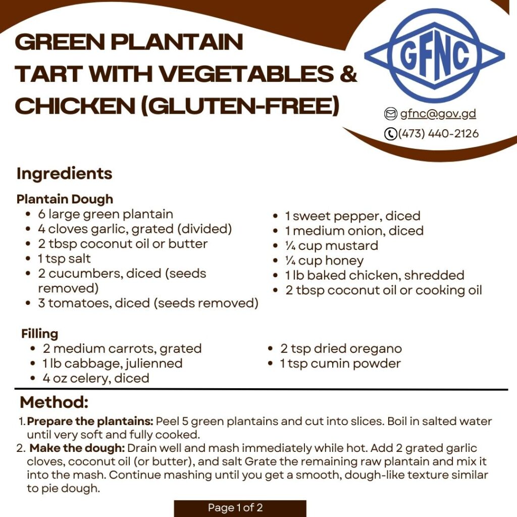 Recipe of the Week - Grenada Food and Nutrition Council